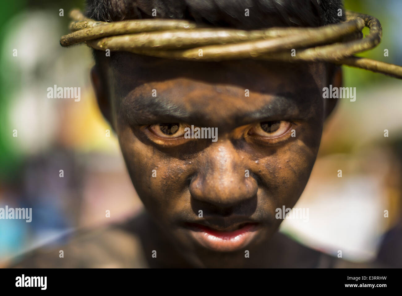 Dan Sai, Loei, Thailand. 28th June, 2014. A participant in the Ghost ...