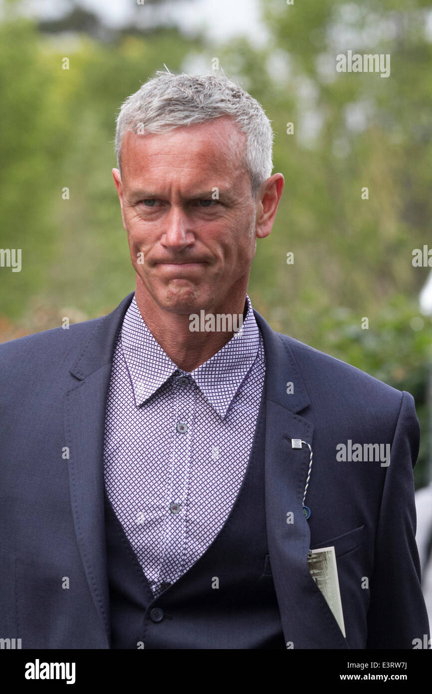 Wimbledon London,UK. 28th June 2014. British Olympic swimmer Mark ...