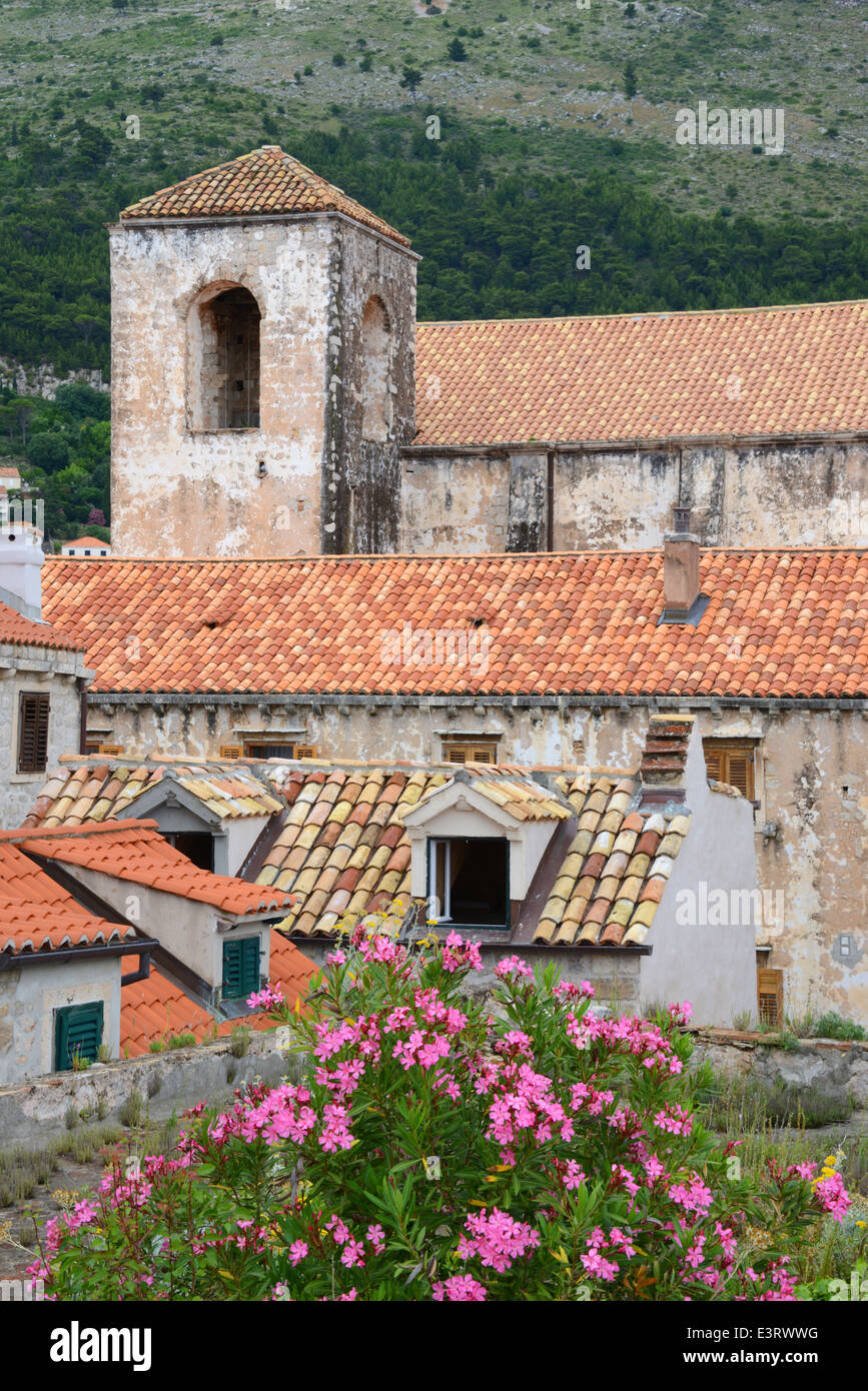 Church, medieval buildings in old Dubrovnik, Croatia Stock Photo - Alamy