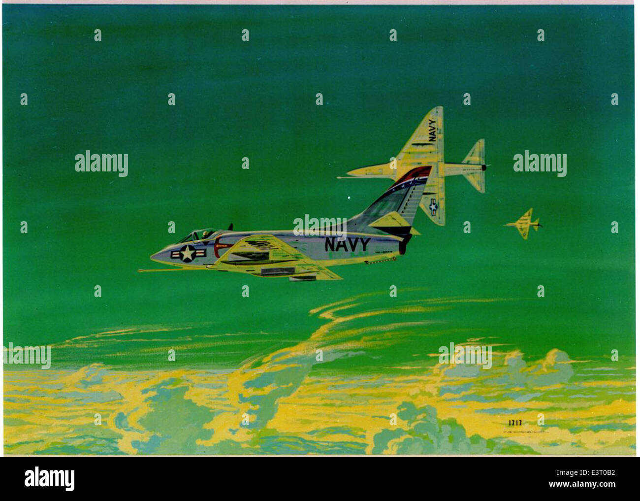 This image showcases the Douglas A-4 Skyhawks, a renowned U.S. Navy ...