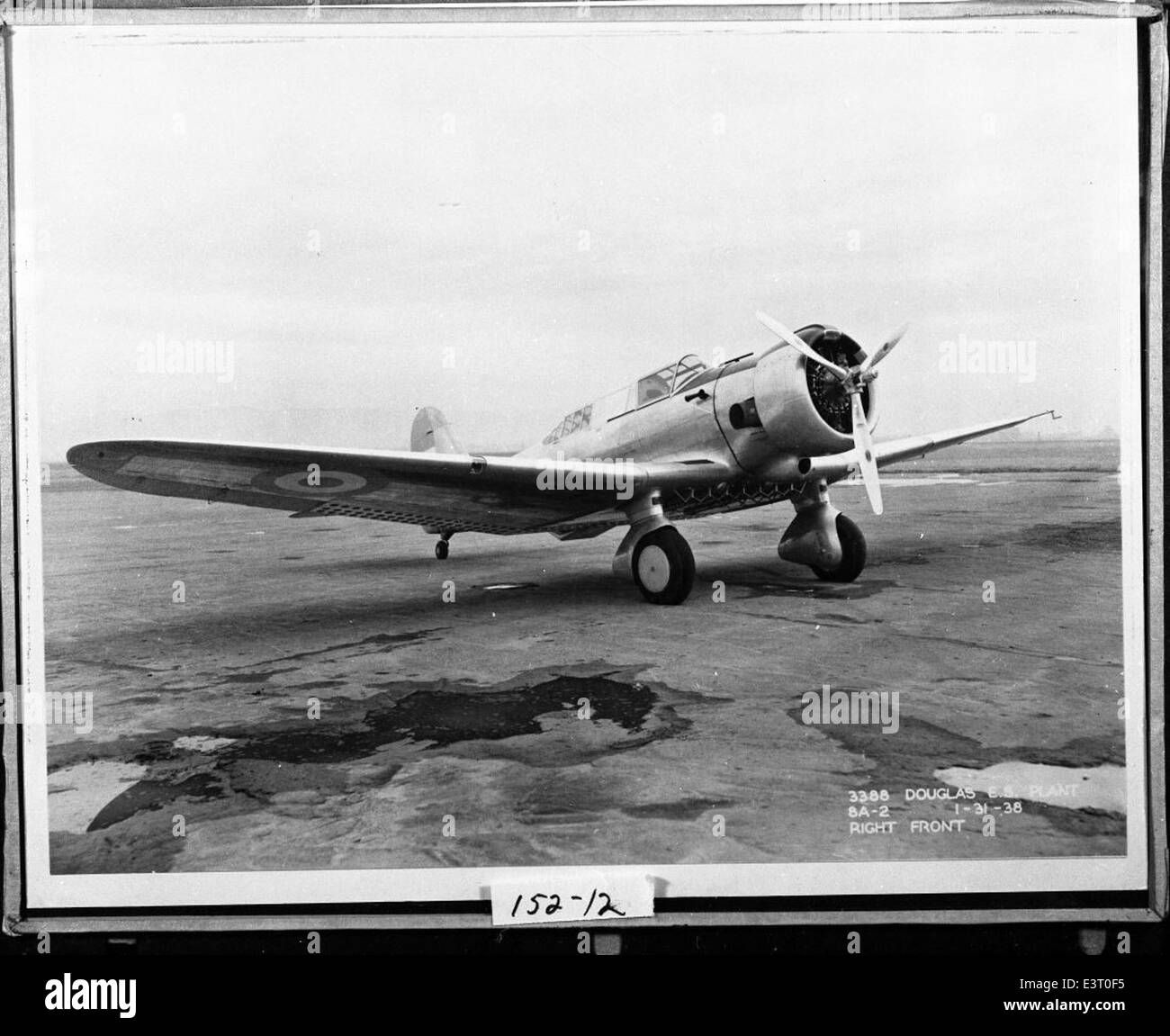 This image depicts the Northrop-Douglas 8A-2 aircraft, a reconnaissance ...