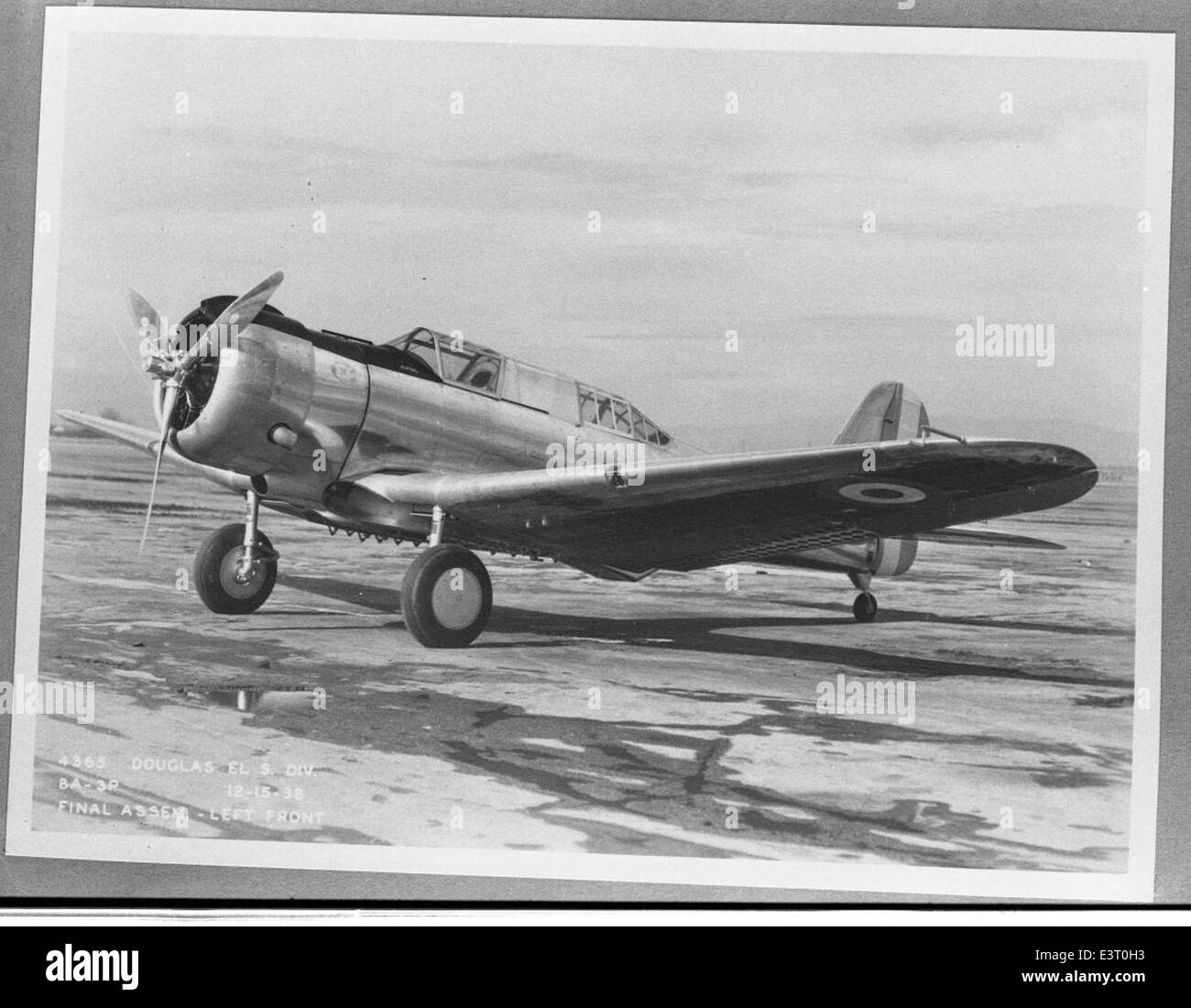 This 1938 photograph shows the Douglas Peruvian 8A-3P, an aircraft ...