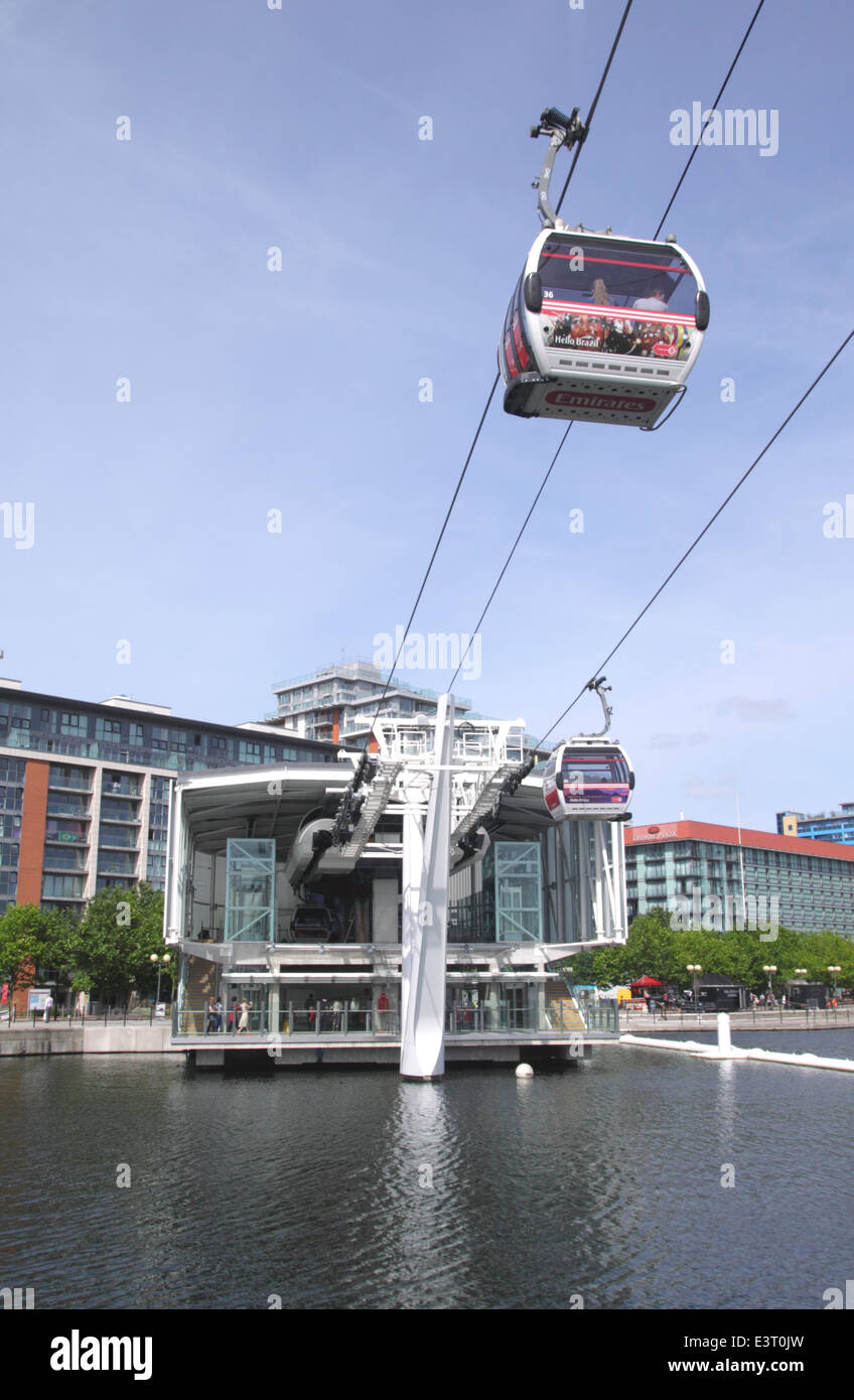 Emirates Air Line Royal Docks Cable Car Terminal London Stock Photo - Alamy