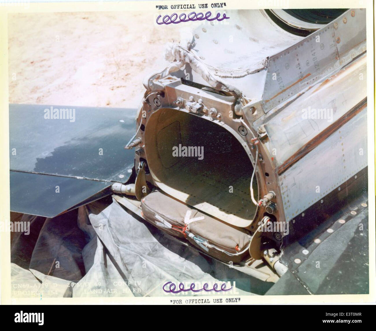 Photograph of the Ryan AQM-91 Compass Arrow, an early unmanned aerial ...