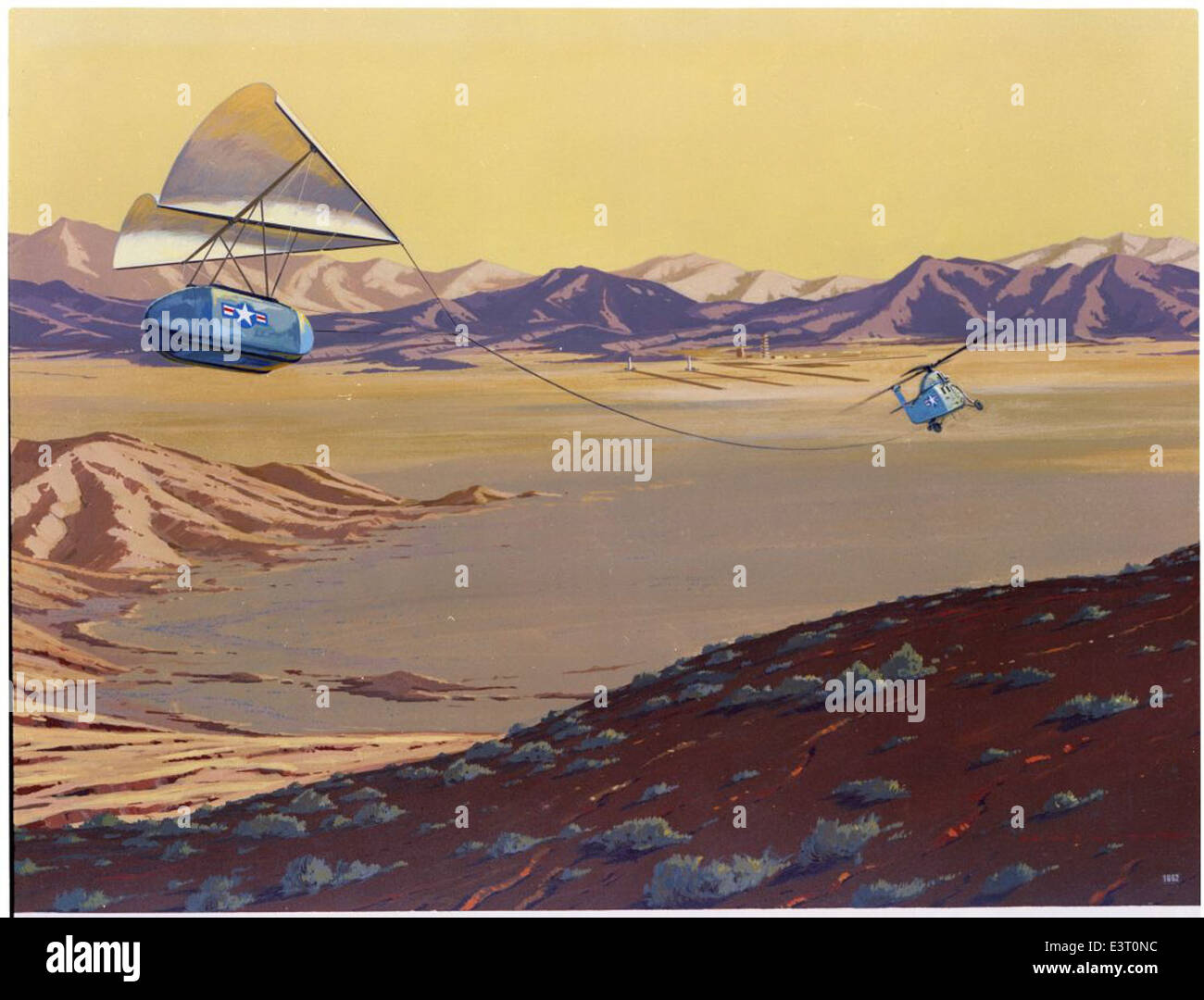 This image shows the Ryan Flexwing, a drone used for ICBM base resupply ...