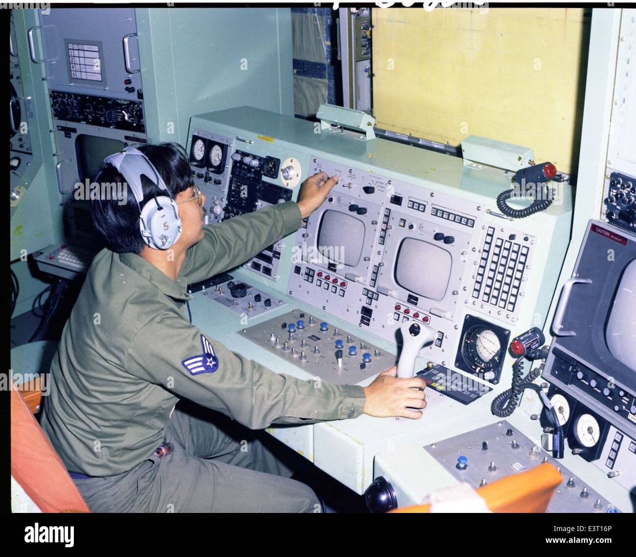 This photograph shows the Lockheed DC-130H Hercules, a specialized ...