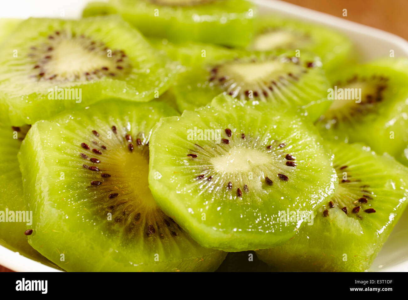 bowl of kiwi slices Stock Photo - Alamy