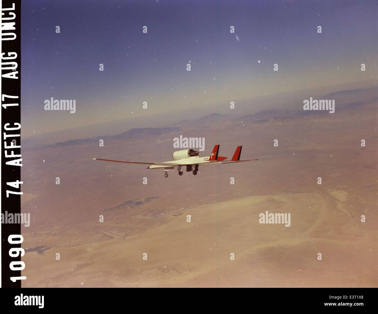 This USAF photo features a Compass Cope reconnaissance drone, developed ...