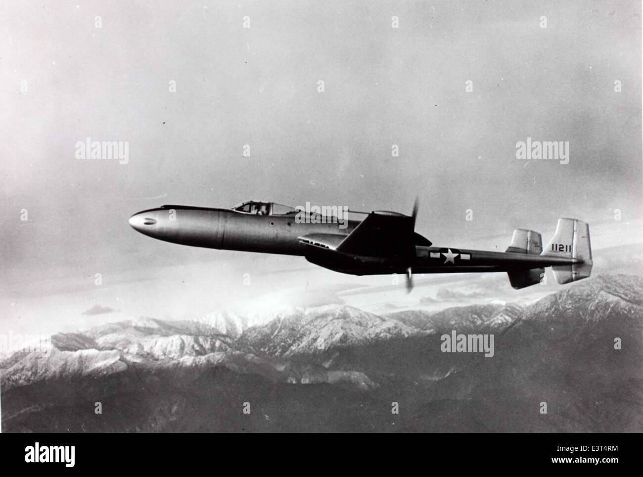 The Vultee XP-54, nicknamed the 'Swoose Goose,' was an experimental ...