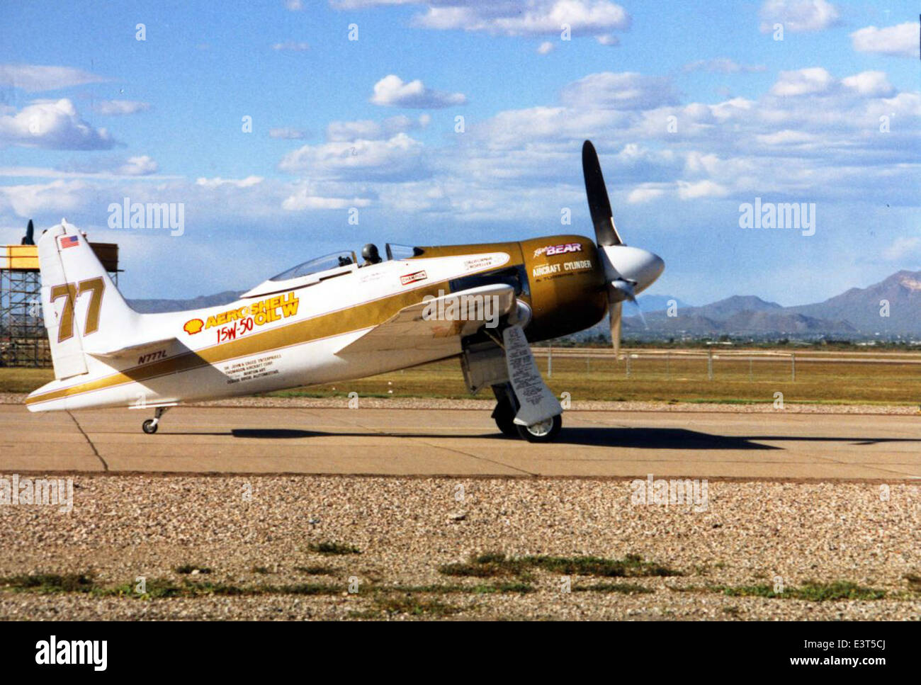 Photo of the Able Cat Air Racer, a Grumman F8F-2 Bearcat, registered as ...