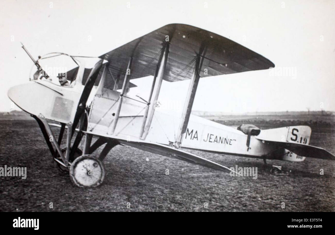 This image features the SPAD A.2, a French biplane fighter aircraft ...