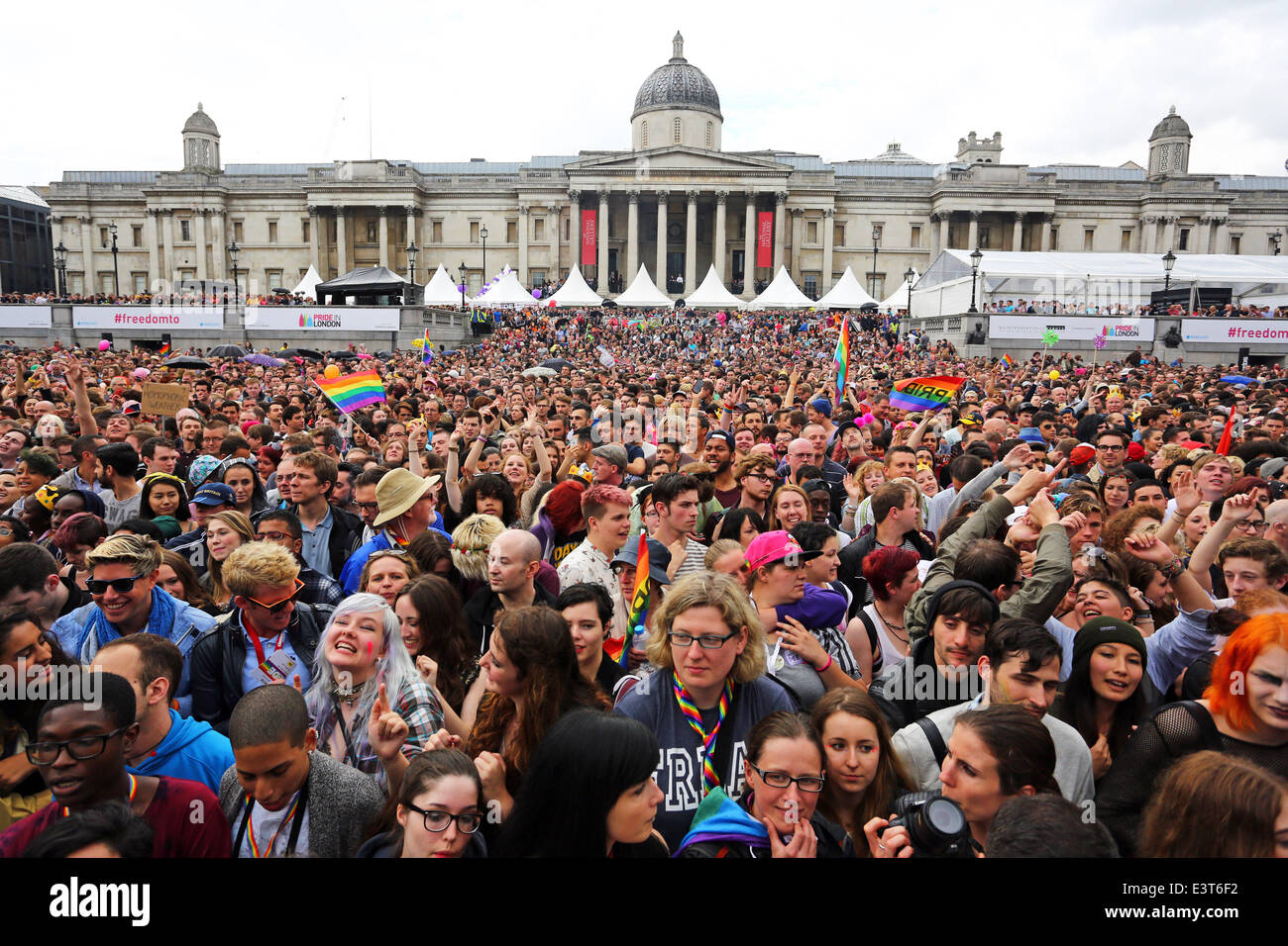Crowd Of People At Pride Parade High Resolution Stock Photography and ...