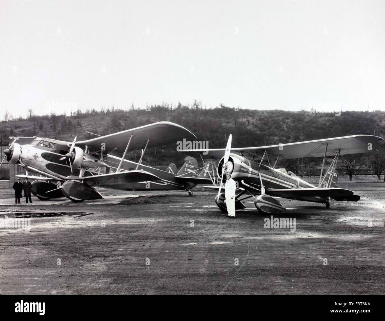 The Boeing Model 226, a biplane aircraft, was part of early aviation ...
