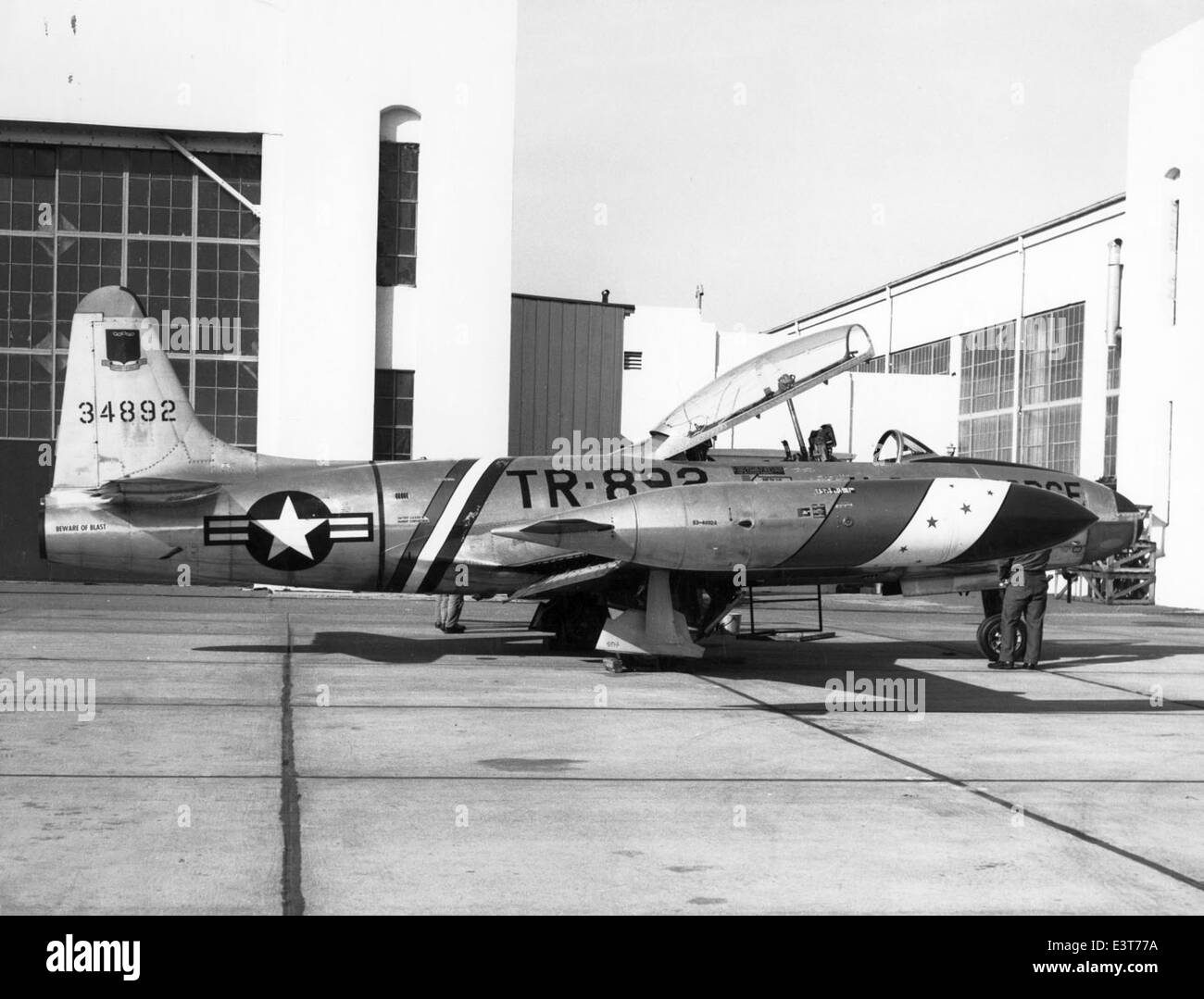 The Lockheed T-33A Shooting Star, with the serial number 53-4892, was a ...