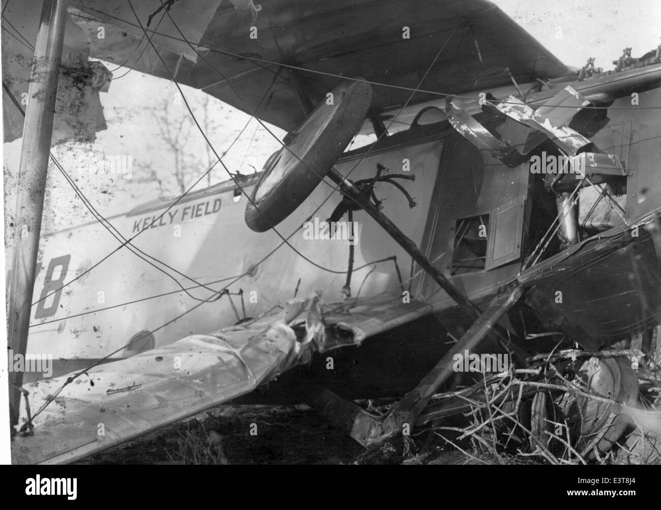 This image from the Kelly Field scrapbook captures a historic moment in ...