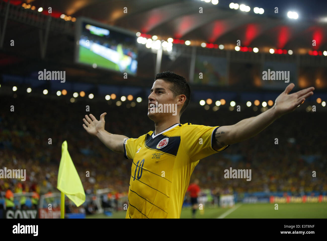 Rio De Janeiro, Brazil. 28th June, 2014. Colombia's James Rodriguez ...