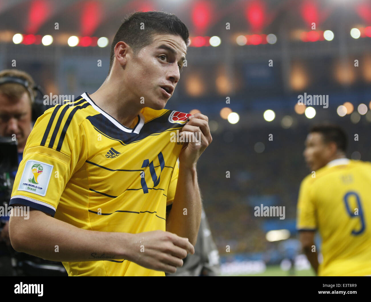 James rodriguez colombia brazil goal hi-res stock photography and ...