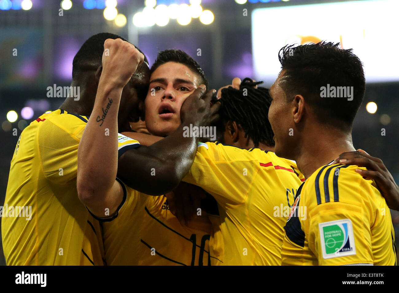 James rodriguez colombia brazil goal hi-res stock photography and ...