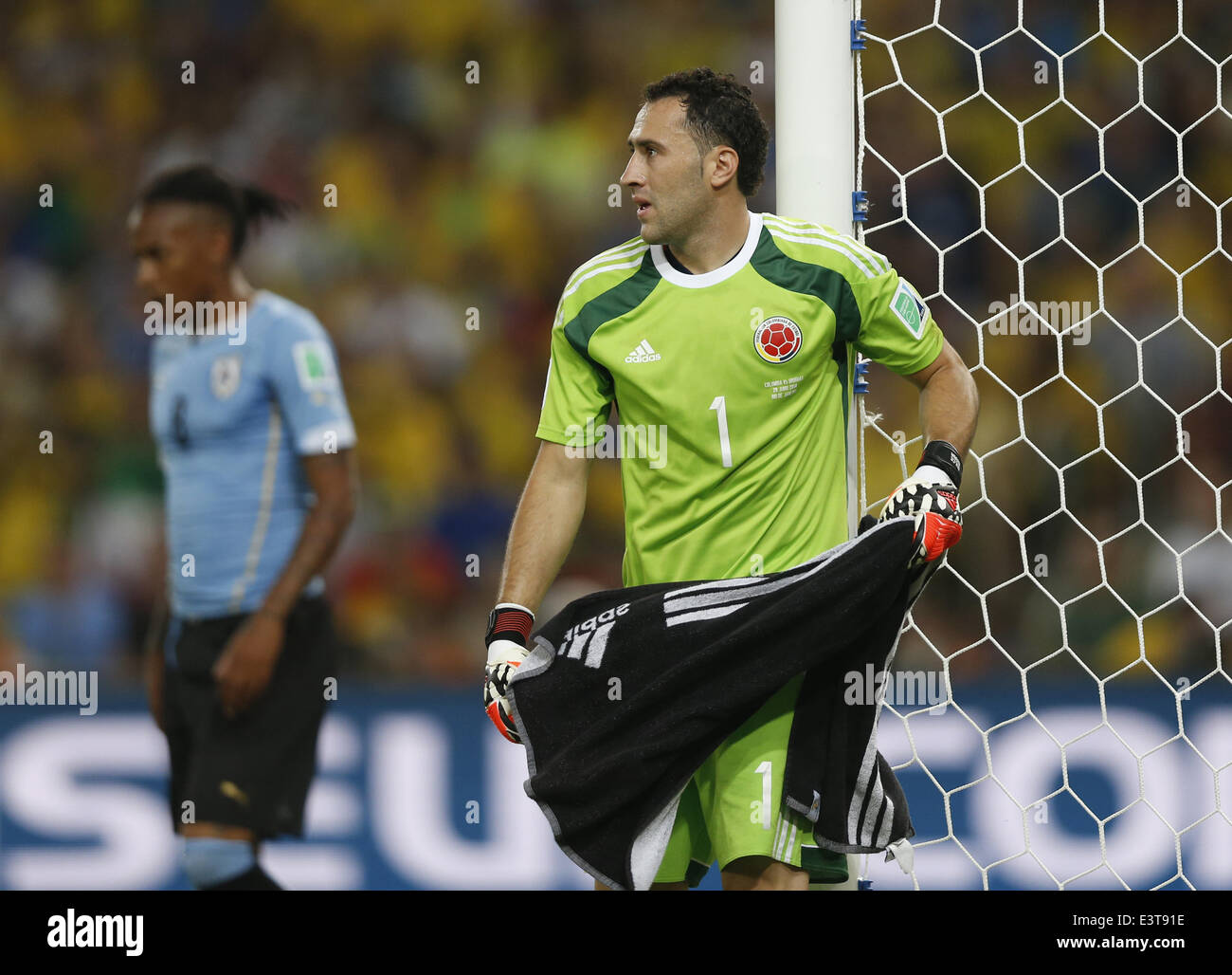 Rio De Janeiro, Brazil. 28th June, 2014. Colombia's goalkeeper David ...