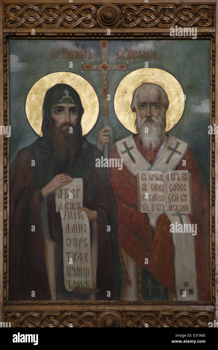 Saints cyril methodius orthodox icon hi-res stock photography and images - Alamy
