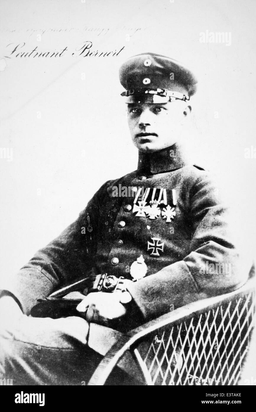 Otto Bernert, a prominent aviator during World War I, is featured in ...