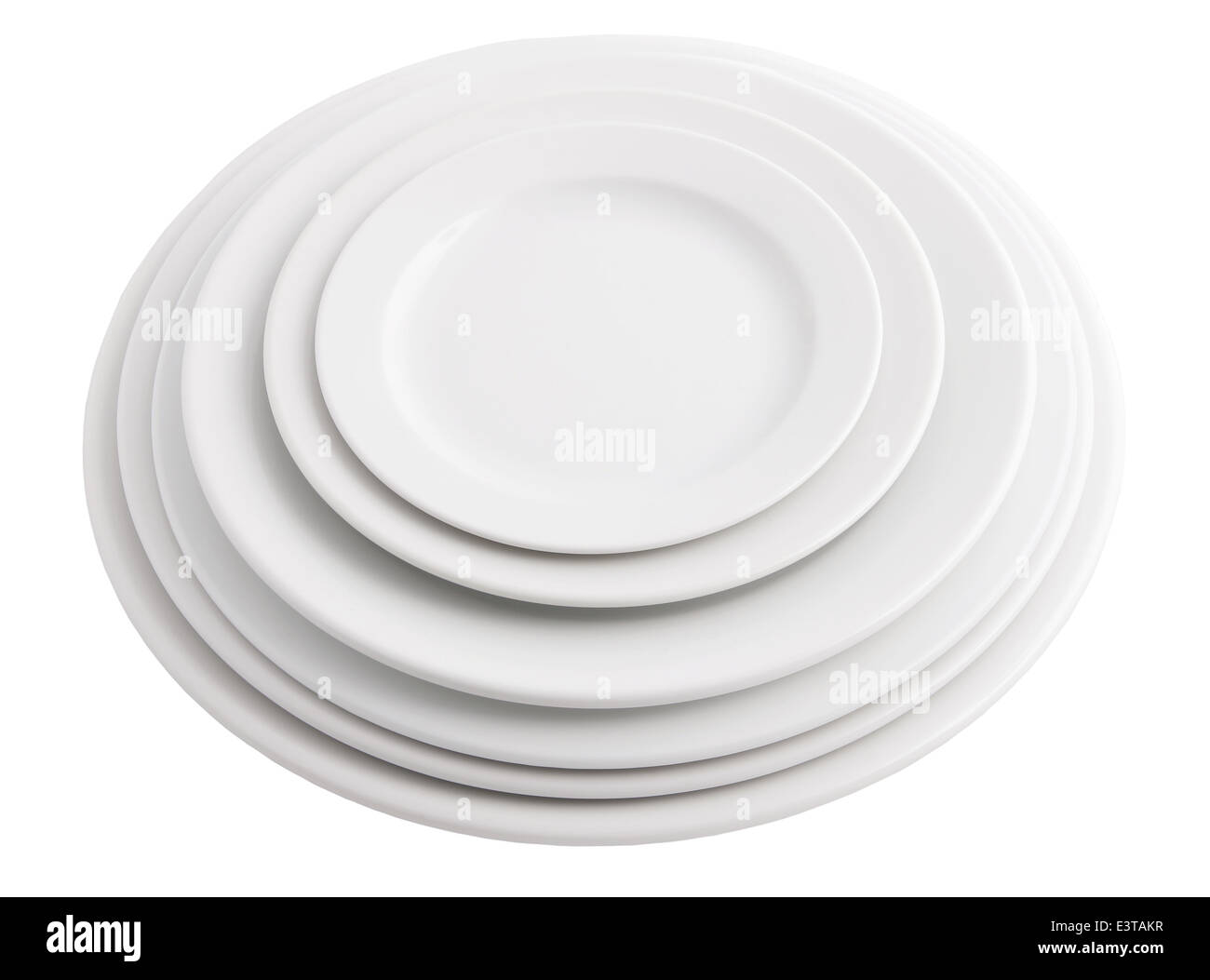 Stack of Plates Stock Photo - Alamy