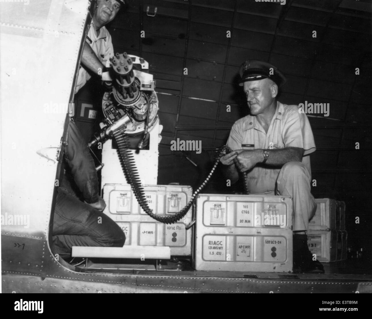 This image shows a Douglas AC-47D 'Spooky' aircraft, a modified C-47 ...