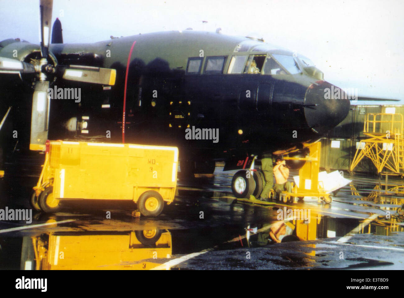 The Fairchild AC-119K, serial number 53-3211, is captured in this ...