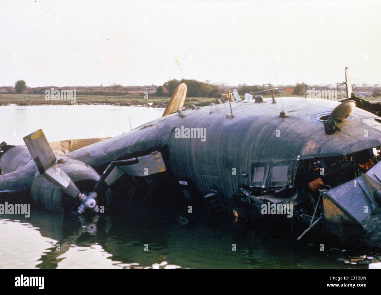 The Fairchild AC-119K Shadow suffered a crash in a rice paddy in April ...