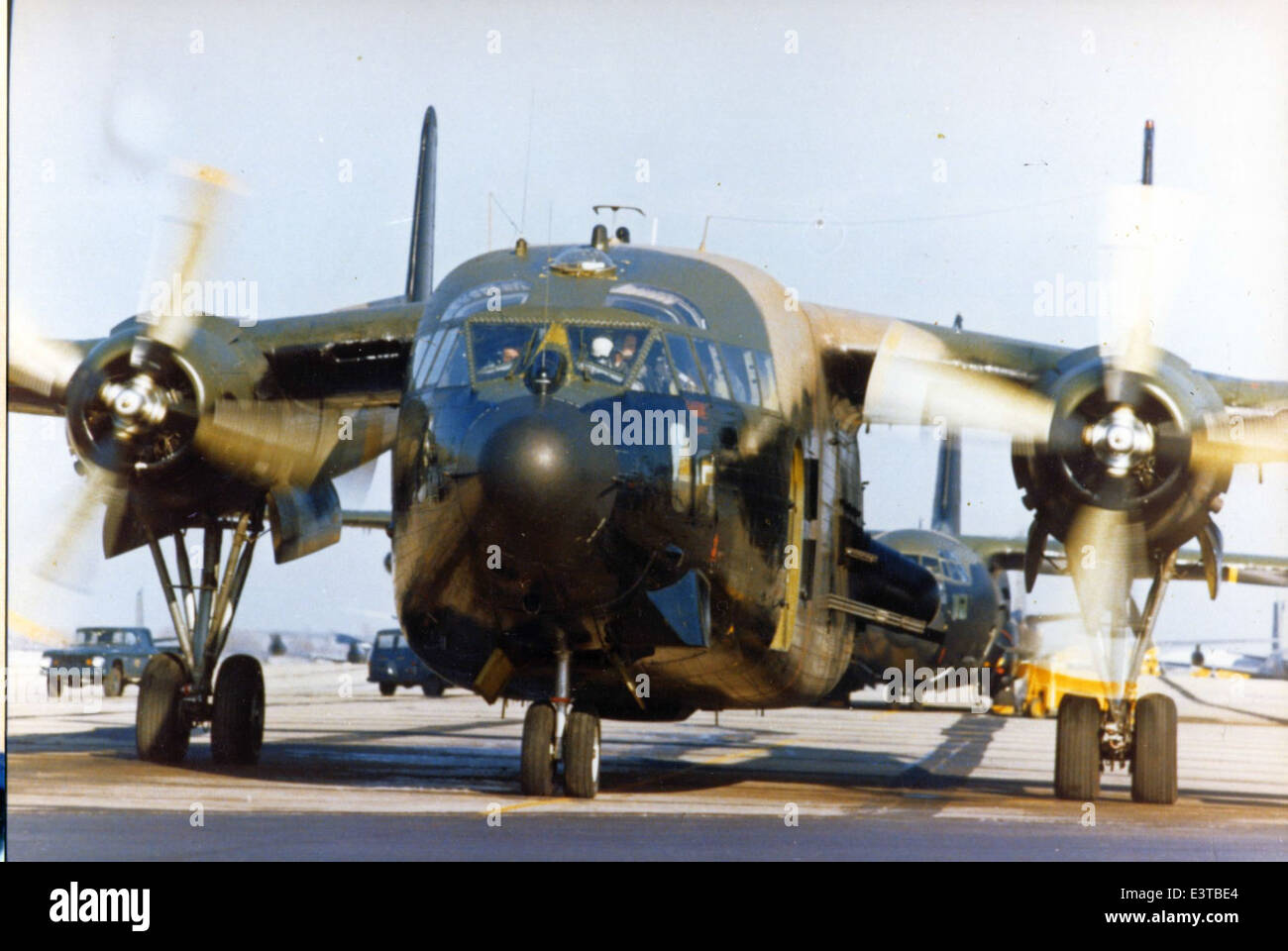 The Fairchild AC-119K Stinger, a modified version of the C-119 Flying ...