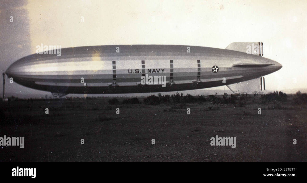 This image from the Miles Blaine Collection depicts a Goodyear-Zeppelin ...