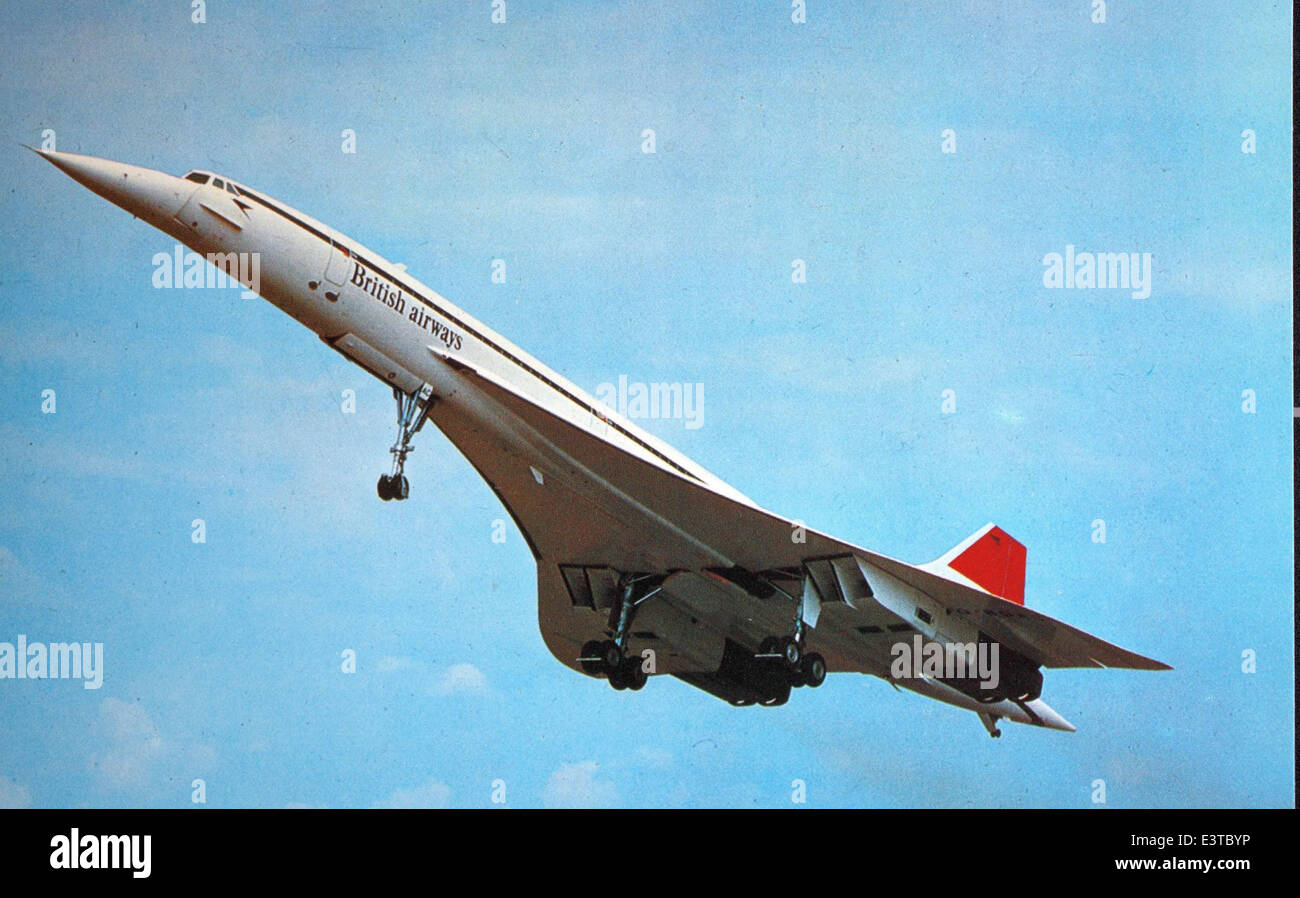 The Concorde G-BOAC, a British Airways supersonic airliner, was part of ...