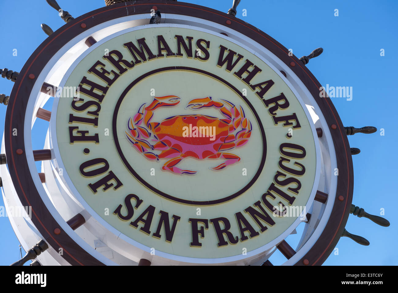 Fishermans Wharf sign Stock Photo - Alamy