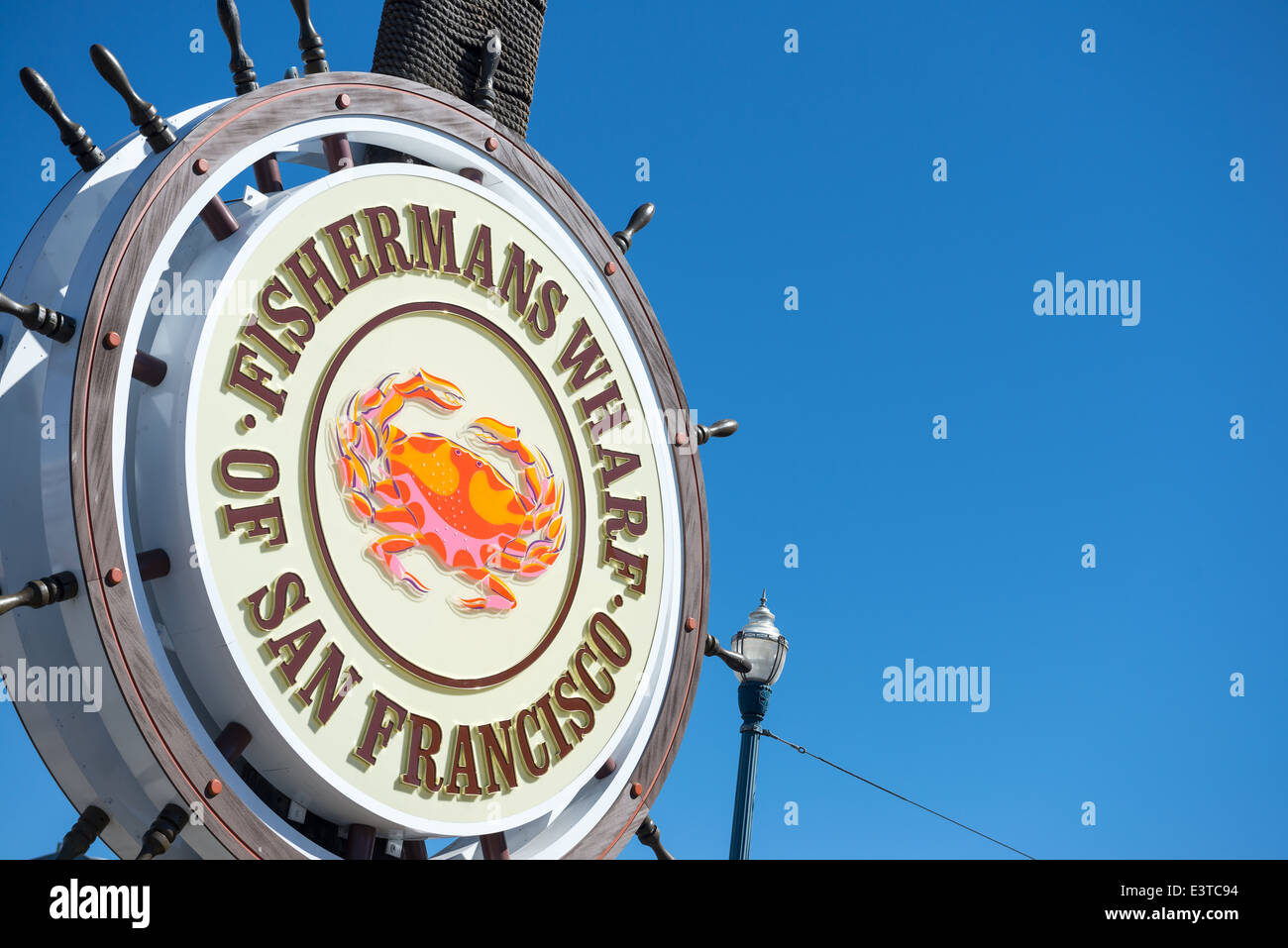 Fishermans Wharf sign Stock Photo - Alamy