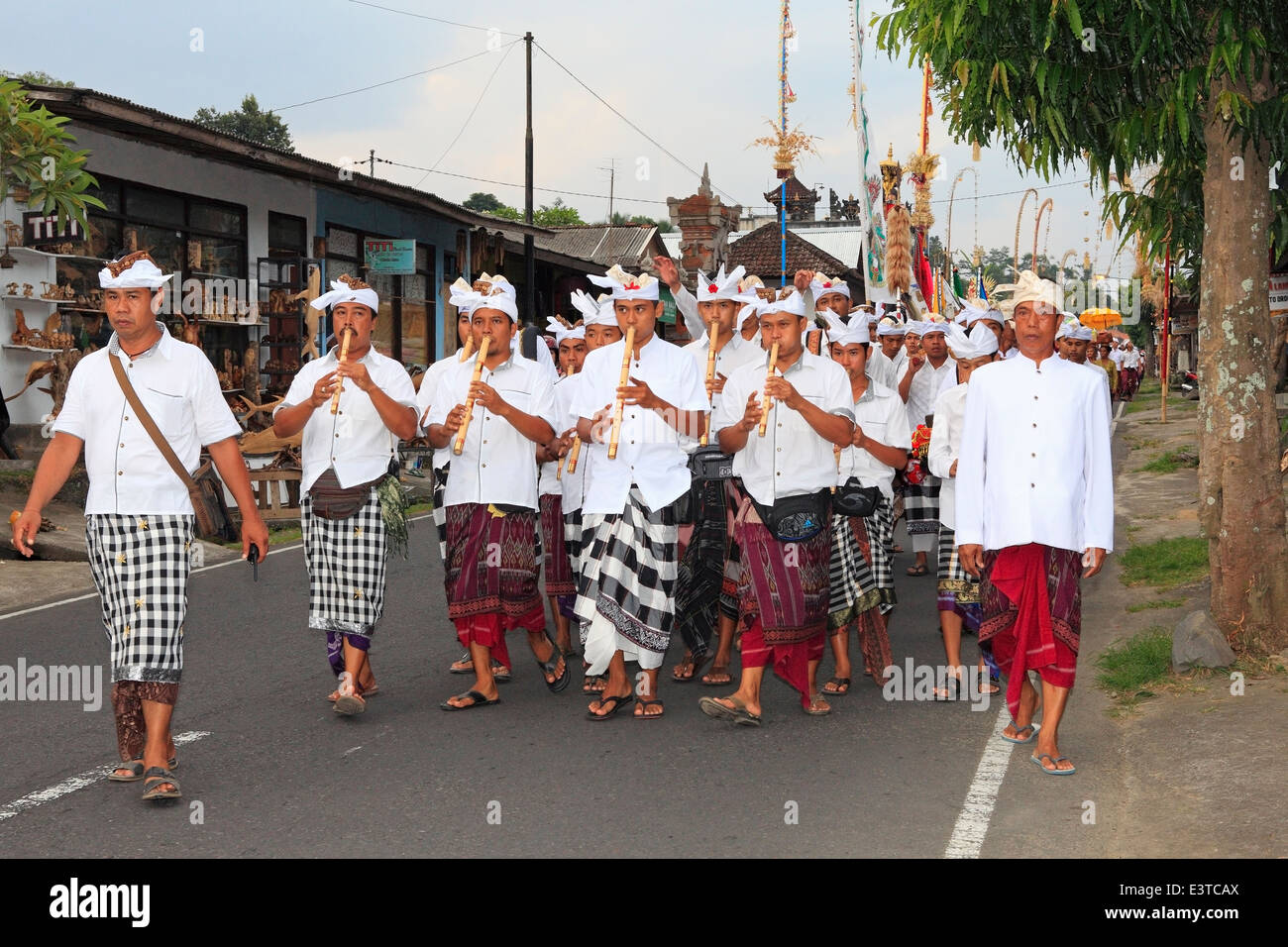 Ceremony Procession Temple Ubud Bali High Resolution Stock Photography ...