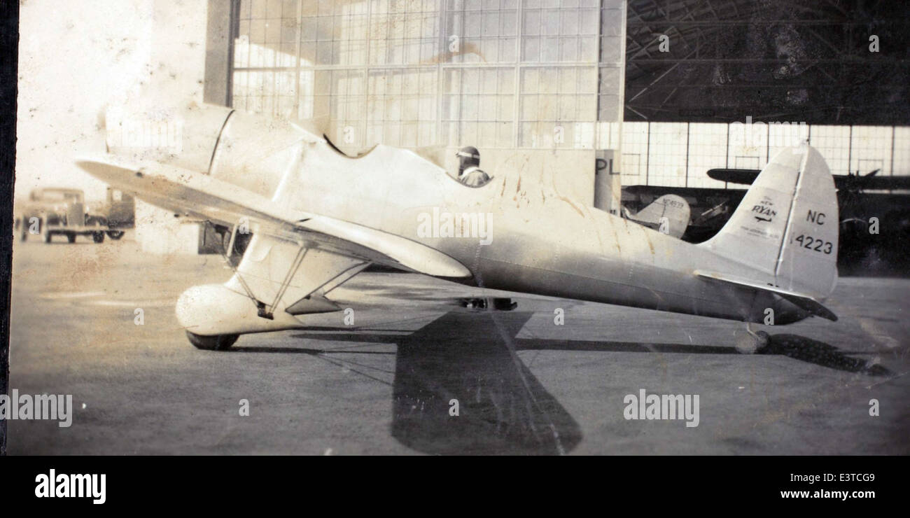 The Menasco B-4 engine, installed in the Ryan S-T Sport Trainer ...