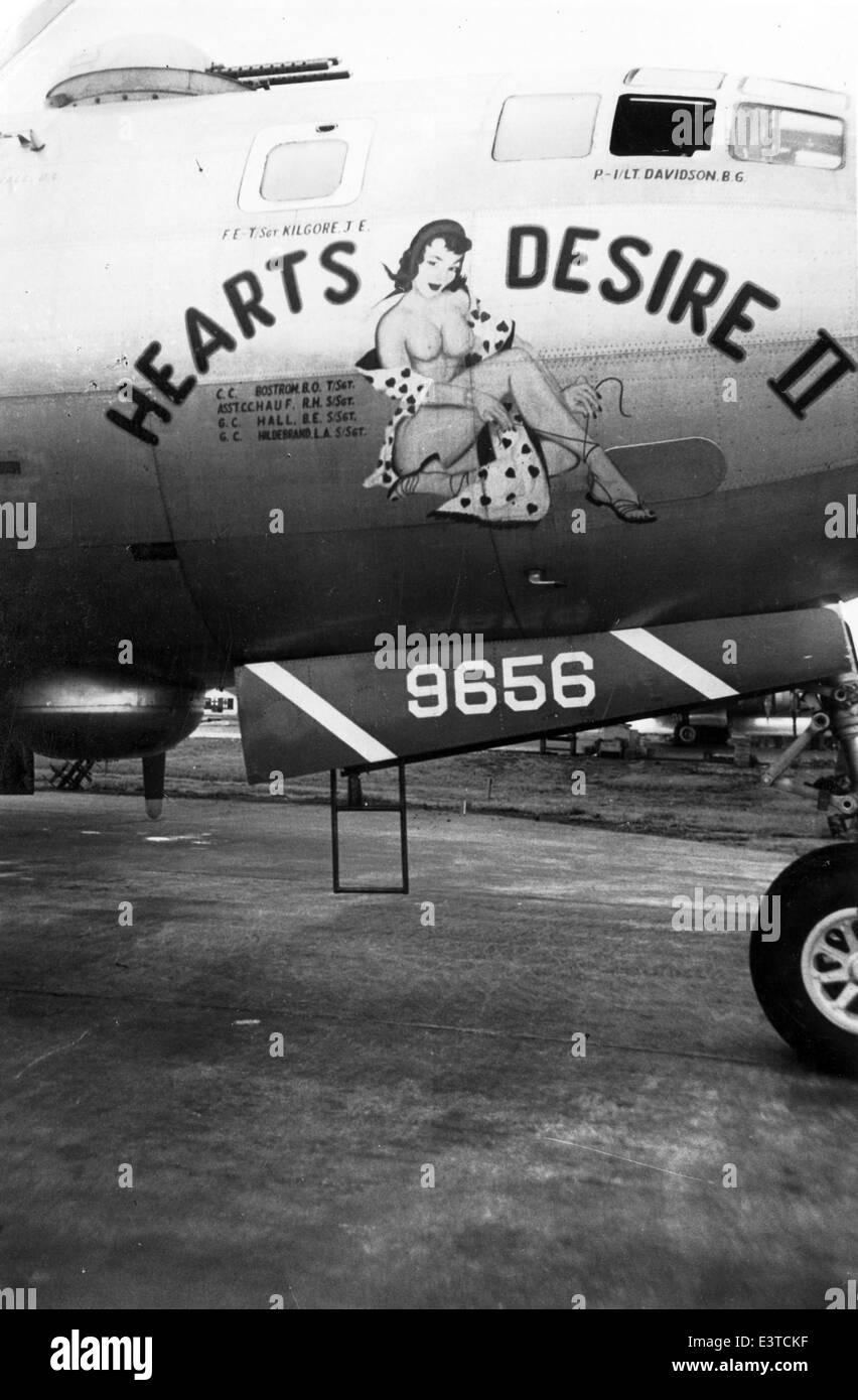 This Boeing B-29 Superfortress, with the tail number 44-69656 and nose ...