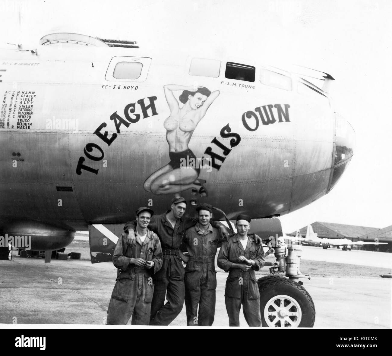 The Boeing B-29A Superfortress, 44-62207, named 'To Each His Own,' was ...