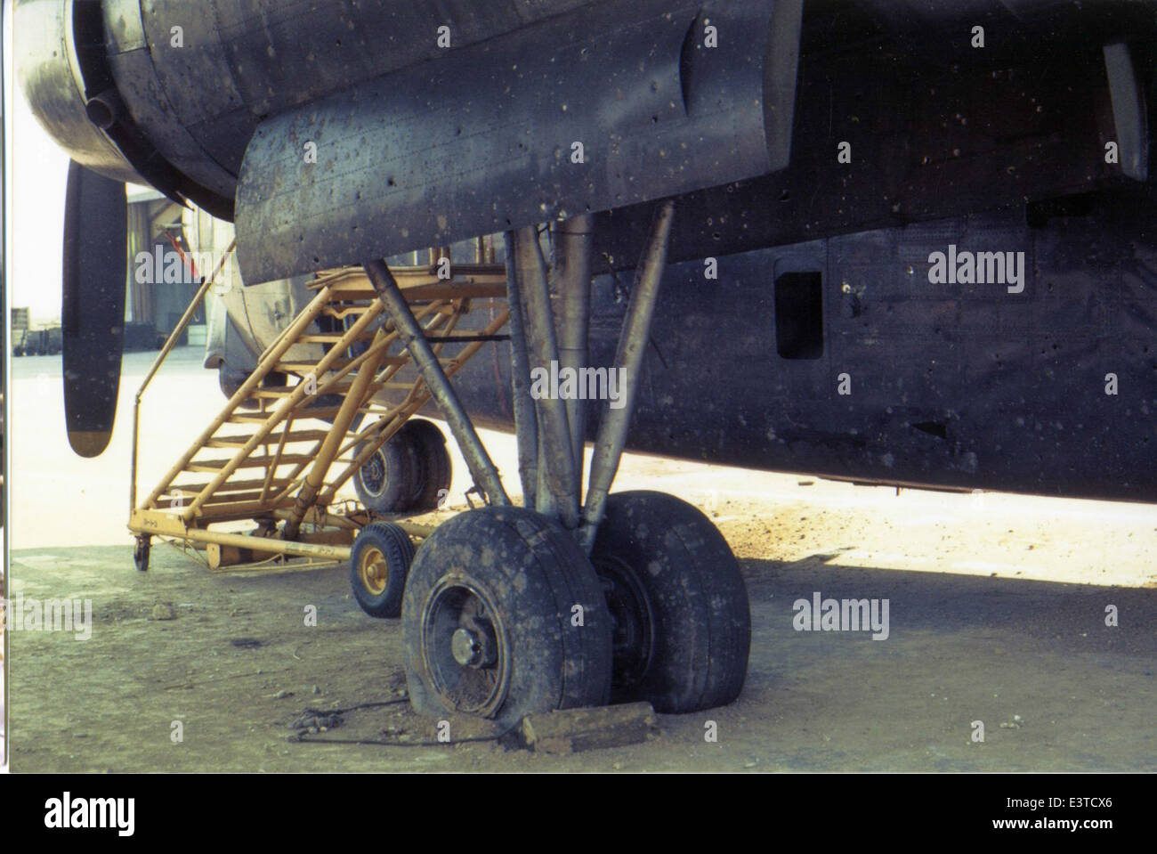 Fairchild AC-119K, 53-7831, after rocket attack, DaNang, 1973, via ...