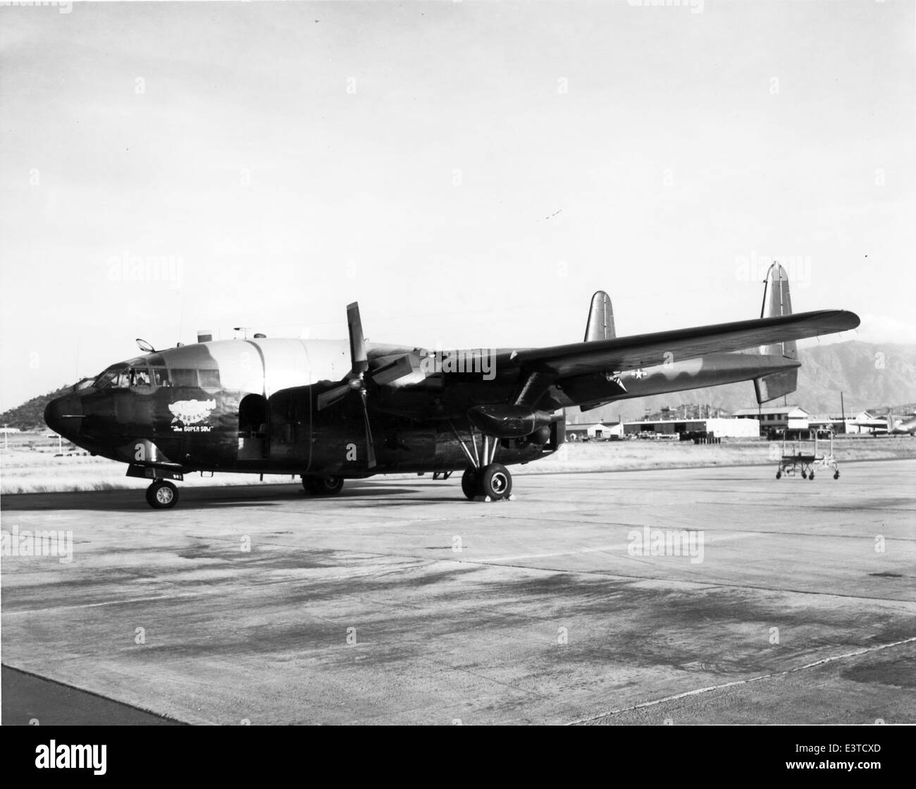 Fairchild AC-119K, 53-5982, -The Super Sow-, via Mutza Stock Photo - Alamy