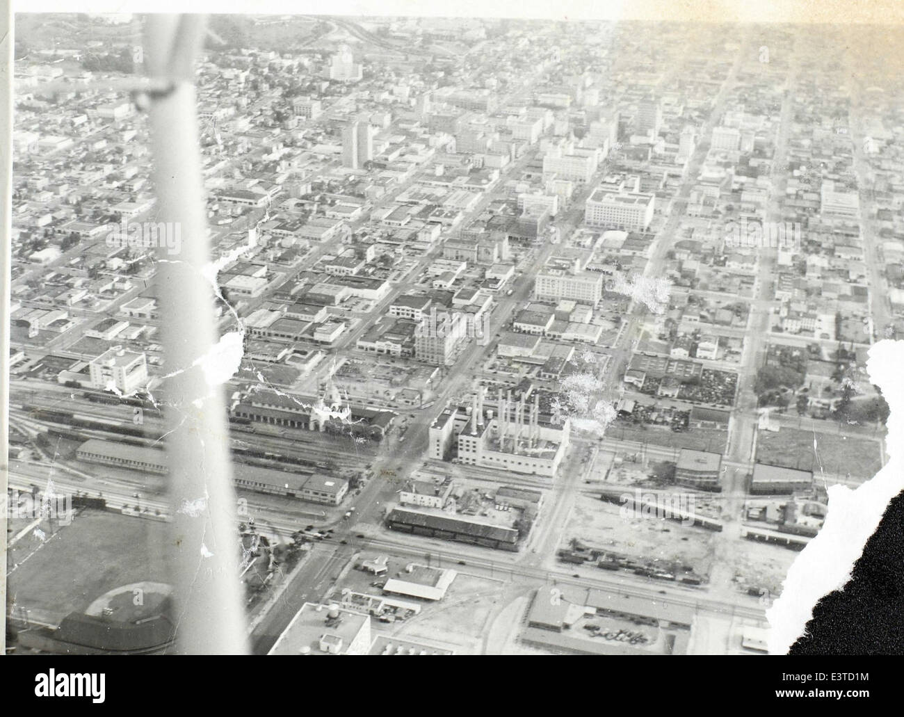 Aerial view of San Diego captured from a Piper Cub aircraft, showcasing ...