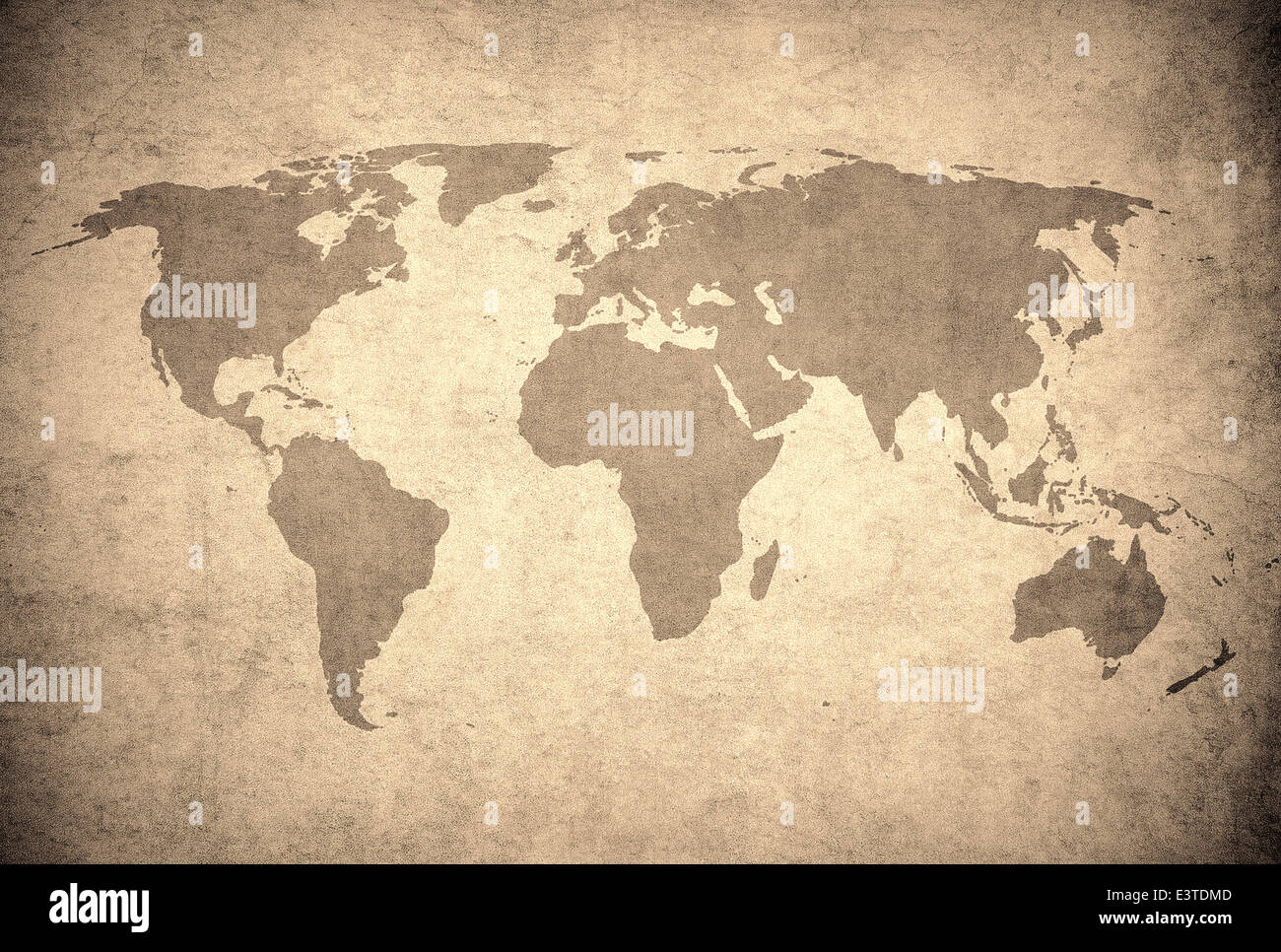 grunge map of the world Stock Photo - Alamy