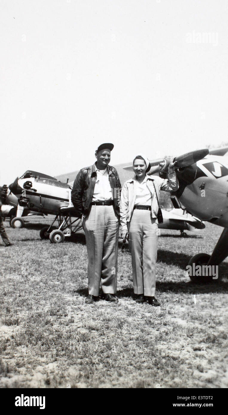 This photo features Jim McQuade, an influential figure in aviation ...