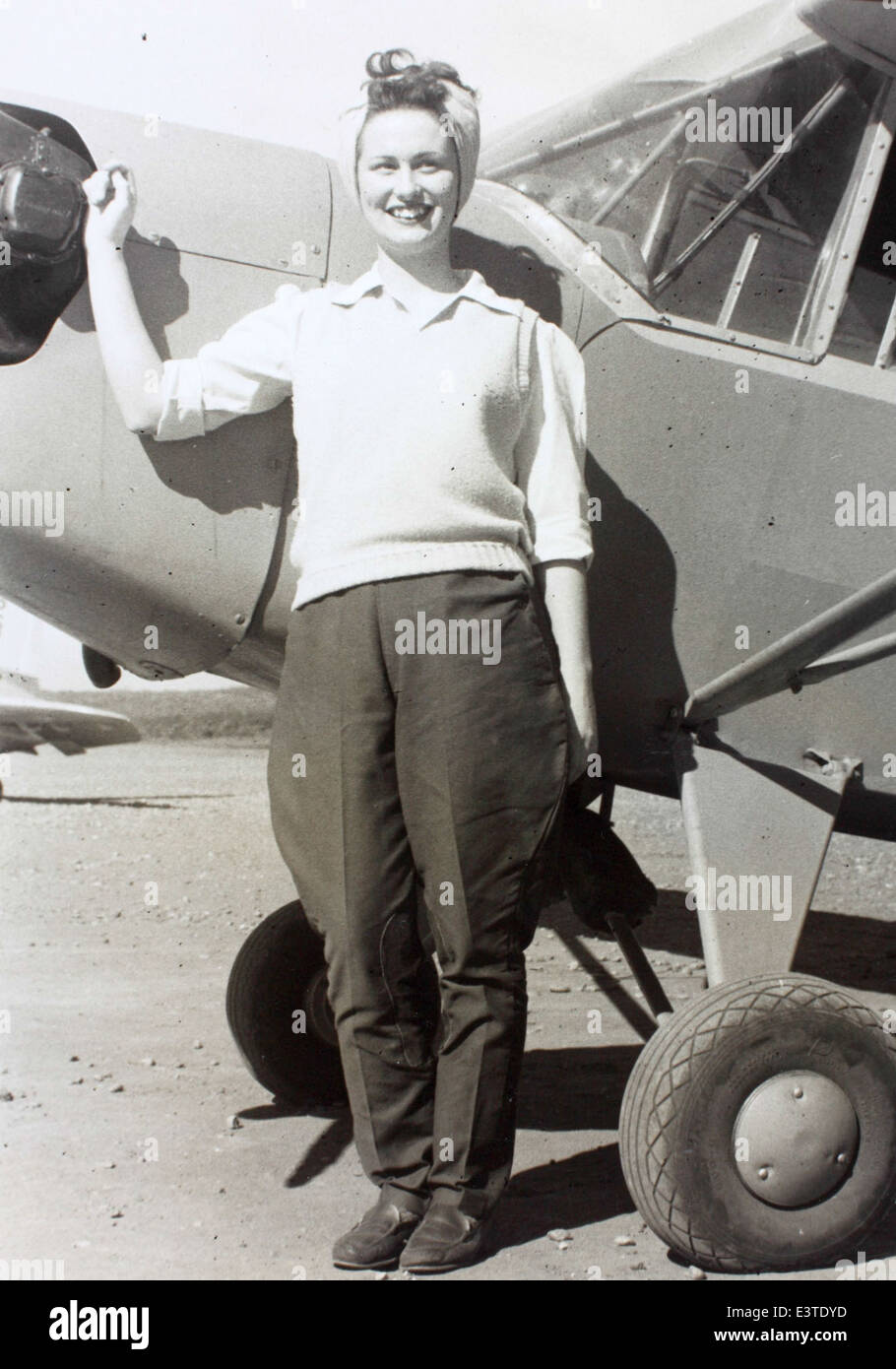 This photo captures the Miles Blaine T-Craft DC-65, NC3635, a light ...