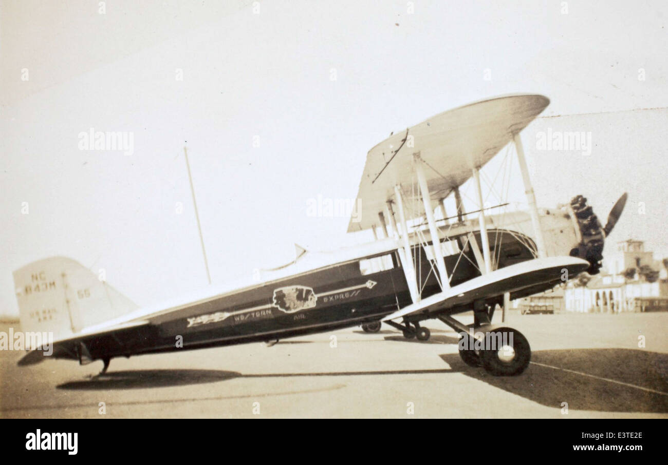 The Boeing 40-B-4, registered as NC843M, was an early biplane airliner ...