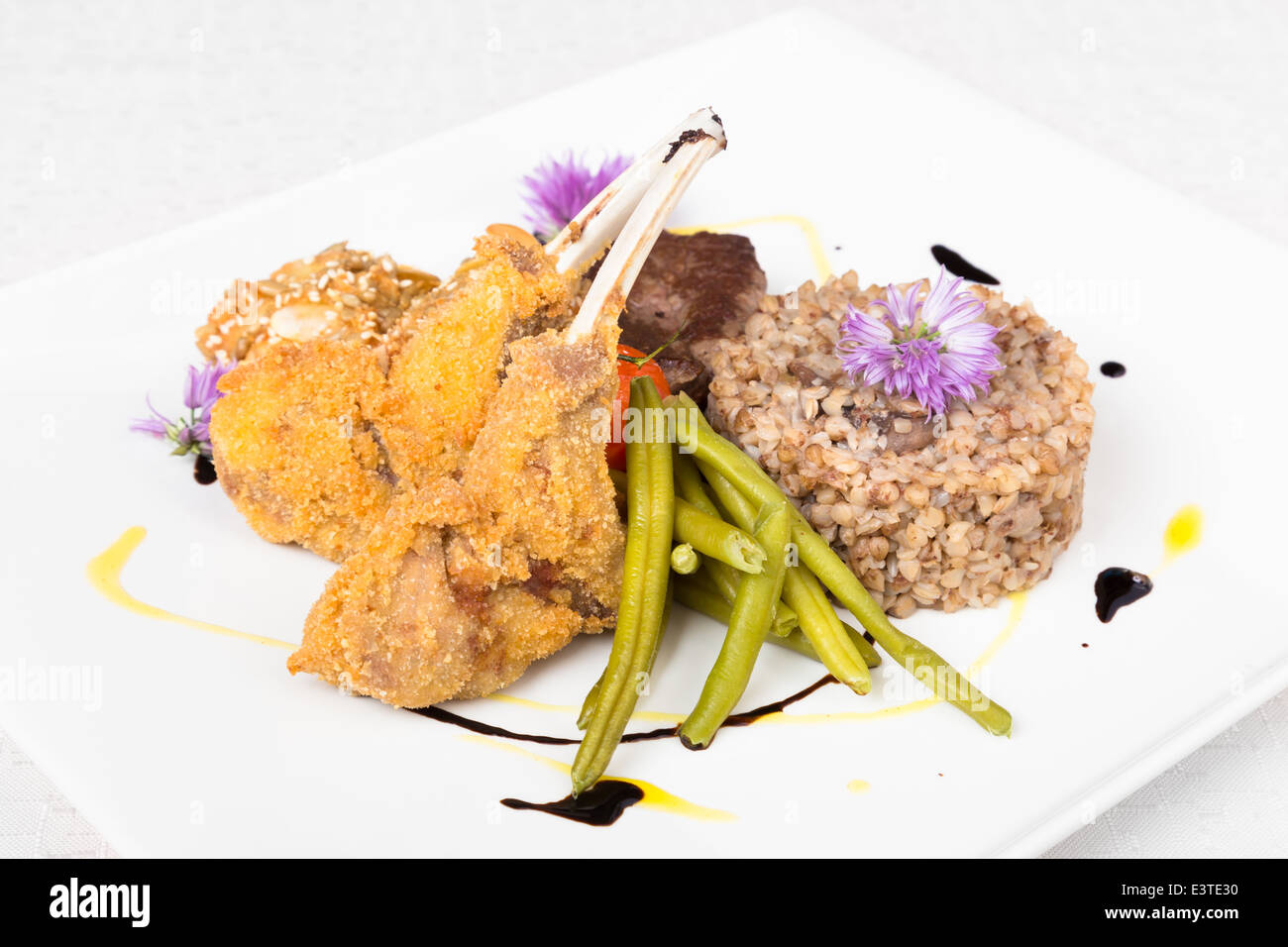Mixed meat plate Stock Photo - Alamy