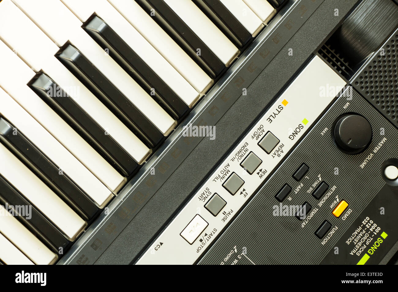piano keys closeup monochrome Stock Photo - Alamy