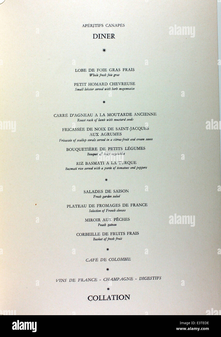 The Air France Menu Collection offers a glimpse into the luxury and ...