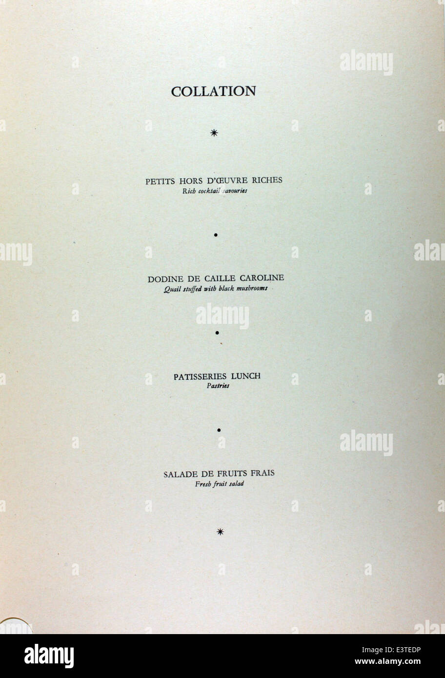 This collection of Air France menus offers a unique look into the ...