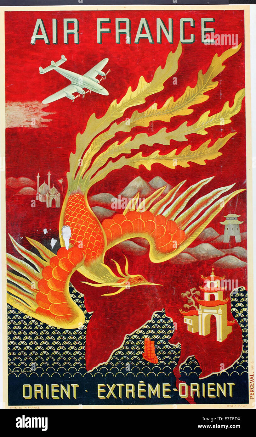 The Air France Menu Collection showcases a series of elegant ...